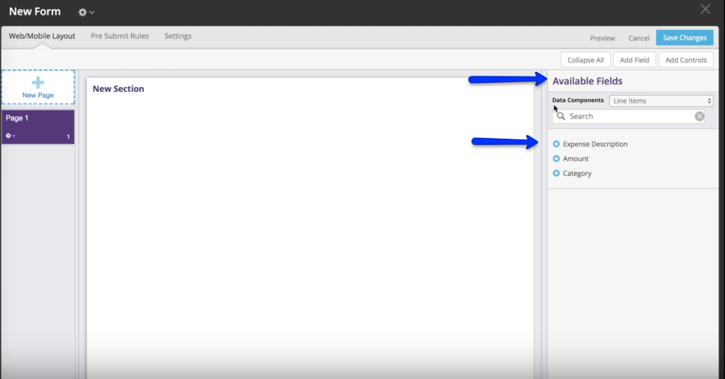Adding Line Items with Subforms and Child Data Lists