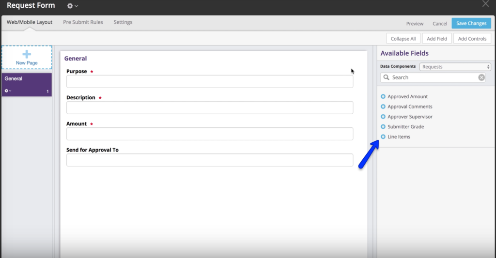 Adding Line Items with Subforms and Child Data Lists